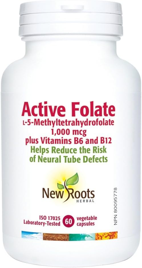 Active Folate by New Roots Herbal | Bioavailable Methylfolate | Coal ...