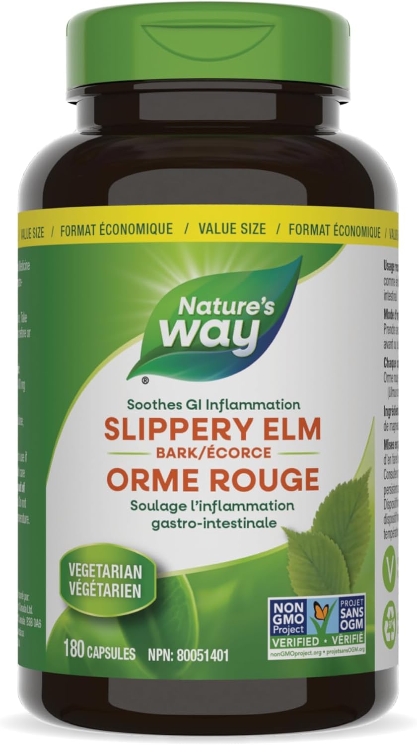 Slippery Elm by Nature’s Way | Soothes Digestive & Throat Health | Coal ...