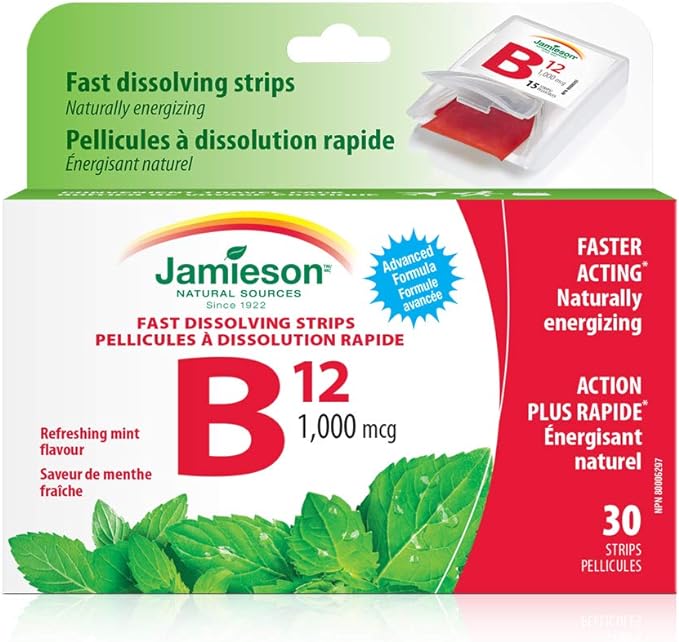 Vitamin B12 Strips by Jamieson | Instant Energy Support | Coal Harbour ...