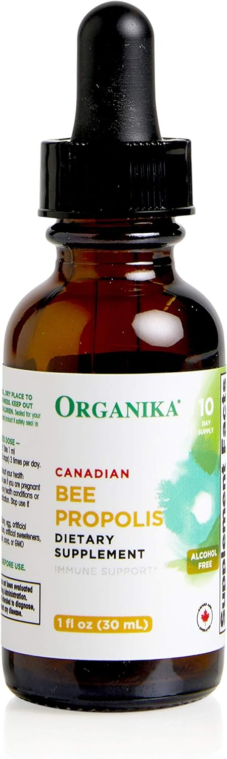 Liquid Bee Propolis by Organika | Immune & Throat Health Support | Coal ...