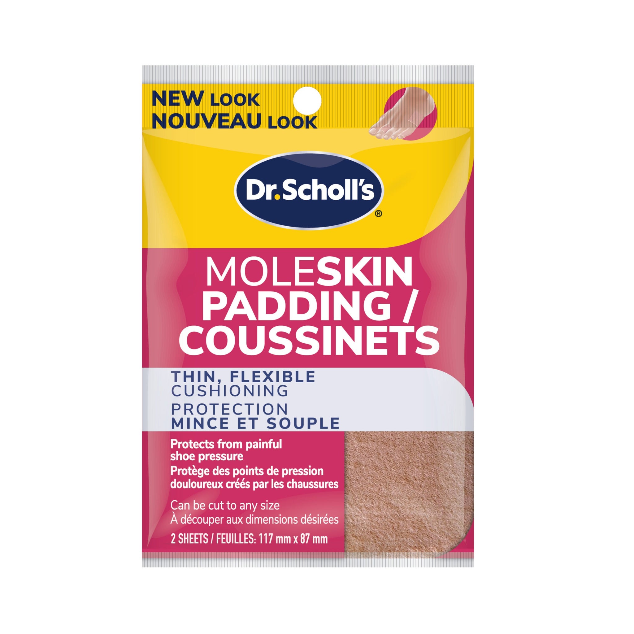Moleskin Padding by Dr. Scholl’s | Friction & Blister Protection | Coal ...