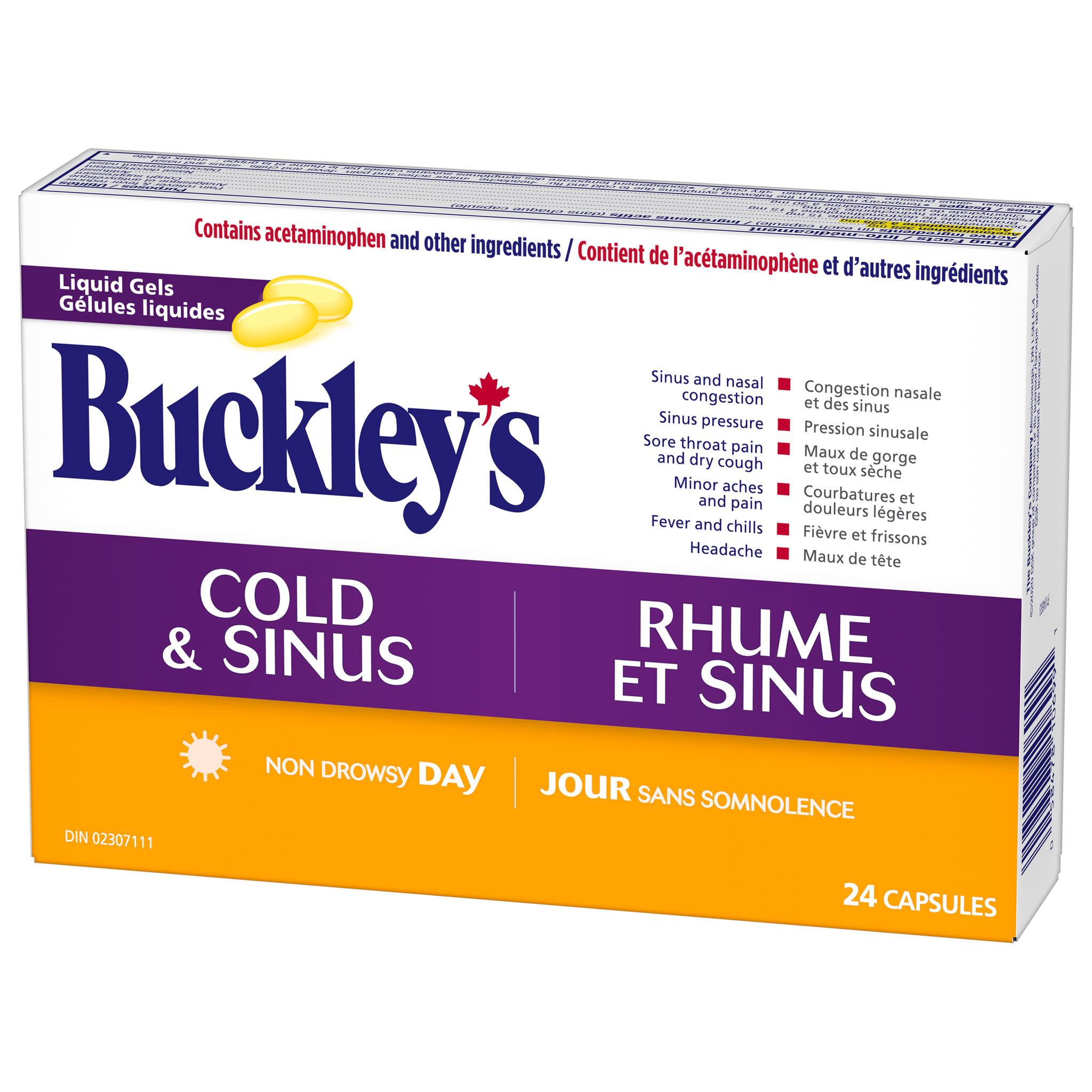Cold & Sinus Day Liquid Gels by Buckley’s | Daytime Relief for ...