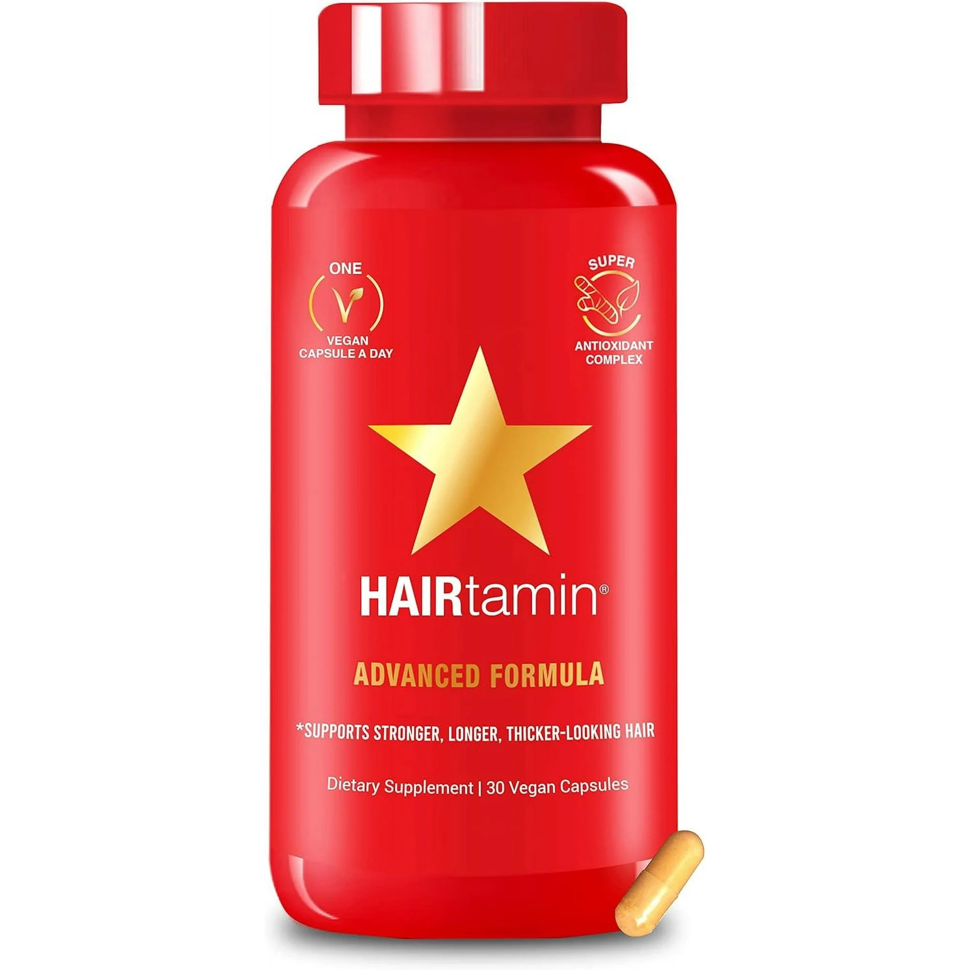 Advanced Formula Vitamins by HAIRtamin | Hair Growth & Strength Support ...