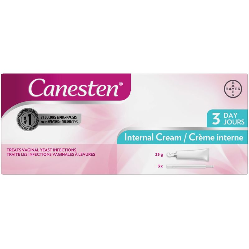 Canesten 3-Day Internal Cream | Vaginal Yeast Infection Treatment ...