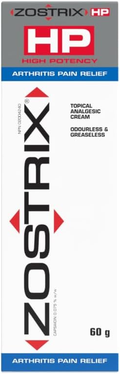 Arthritis Pain Relief Cream by Zostrix | Capsaicin Joint & Muscle ...