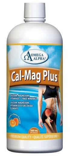 Cal-Mag Plus Liquid by Omega Alpha | Bone & Muscle Support with Vitamin ...