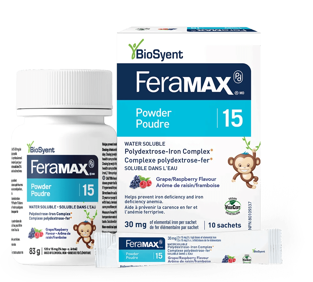 FeraMAX Pd Powder 15 by BioSyent | Iron Supplement | Coal Harbour ...
