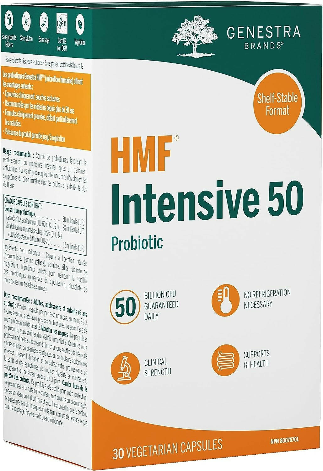 HMF Intensive 50 by Genestra Brands | High-Potency Probiotic | Coal ...