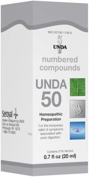 Unda 50 by UNDA Numbered Compounds | Homeopathic Digestive Support ...